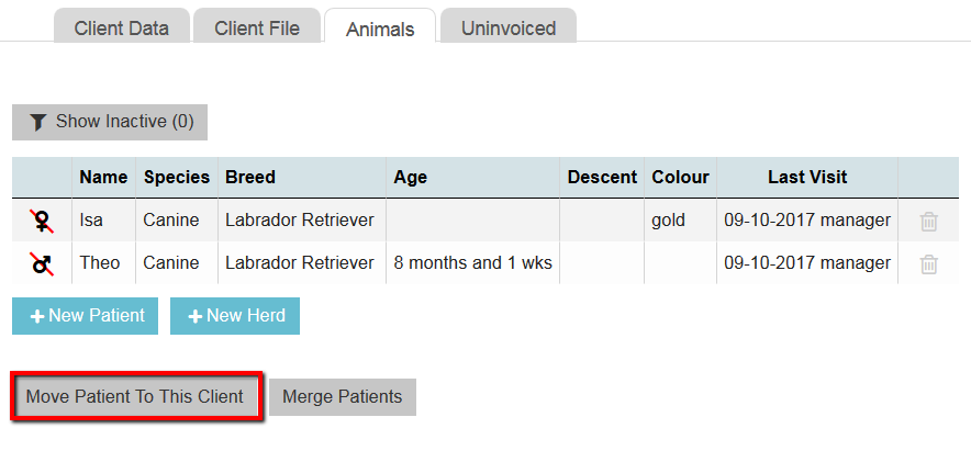 How do I change the owner of a patient? – Animana help hub