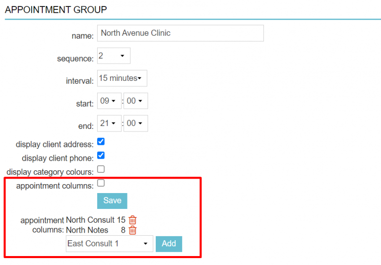 How do I link an appointment column to an appointment group? – Animana ...