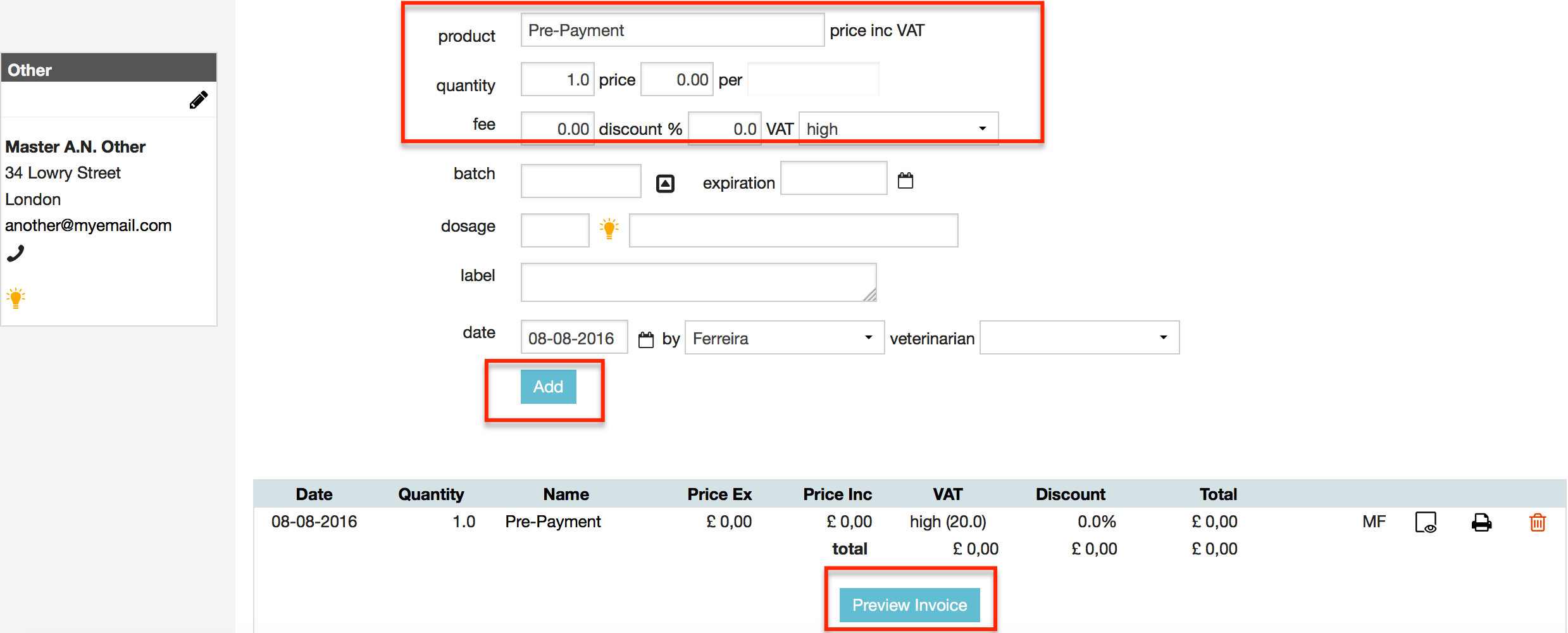 How do I process a pre-payment? – Animana help hub